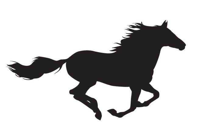 Veggmotiv Galopperende Hest - Trollsmedjan NO